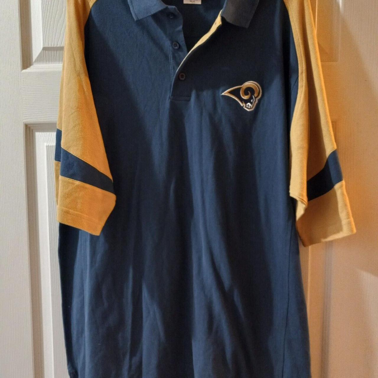 St. Louis Rams Men Polo Shirt Size XL NFL... - Depop