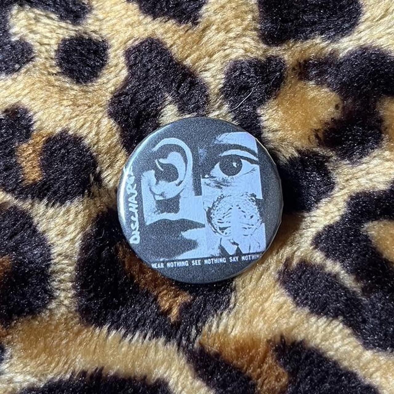 1 inch Discharge pin #punk #diypunk #buttons... - Depop