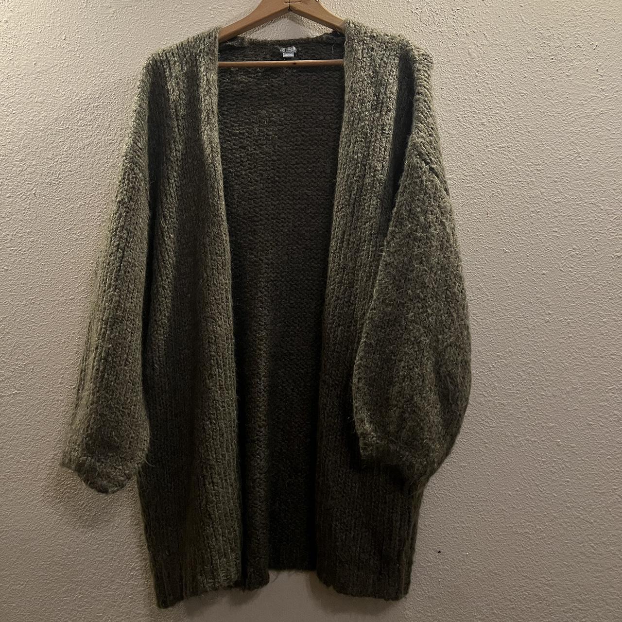 Olive Green Oversized Cardigan by Aerie Super soft... | Depop
