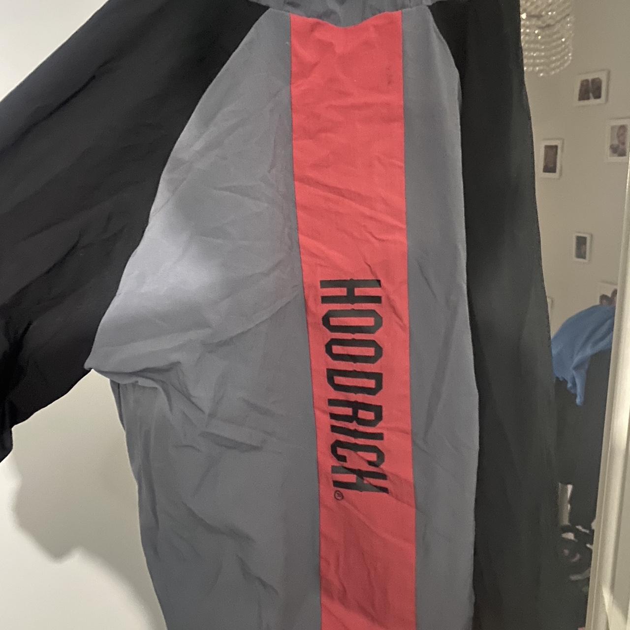 Black/grey/red hoodrich windbreaker size M fits small - Depop
