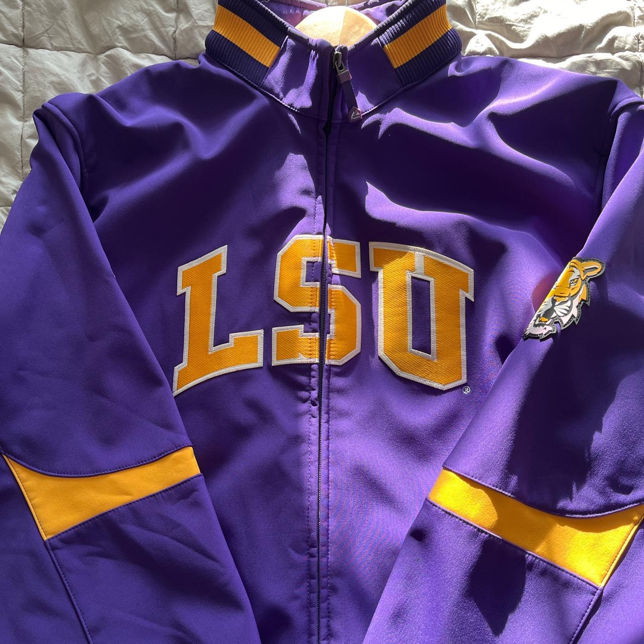 Vintage LSU Tigers bomber jacket. Features the LSU... - Depop