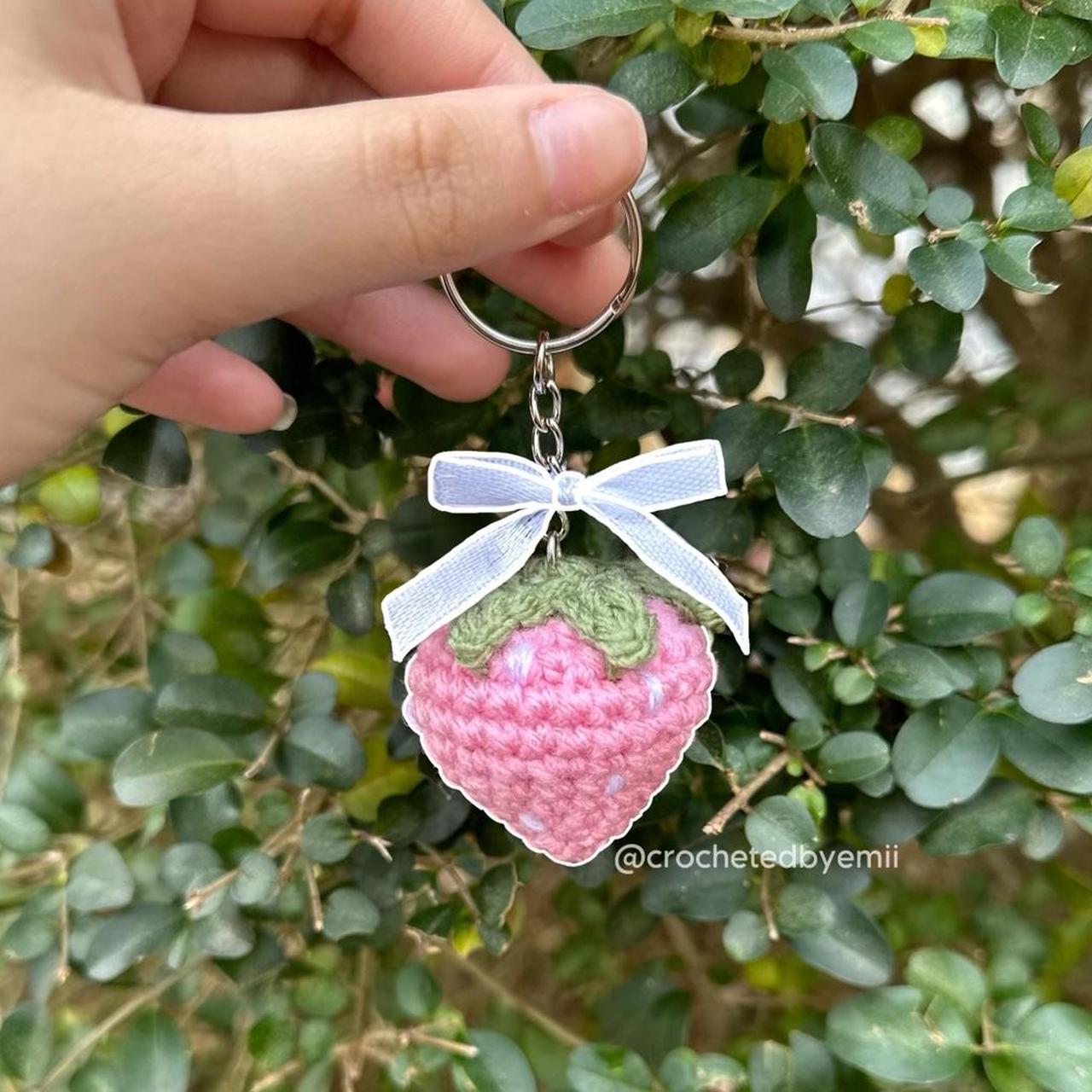 cute strawberry keychain 🎀 please note some might... - Depop