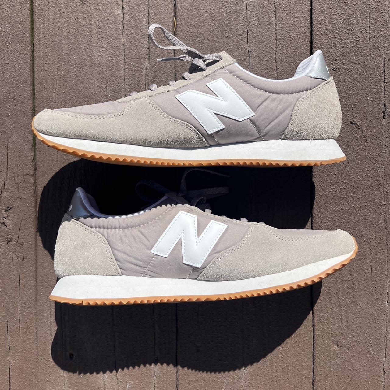 Grey new balance 220 sneakers -size 10 women -no... - Depop