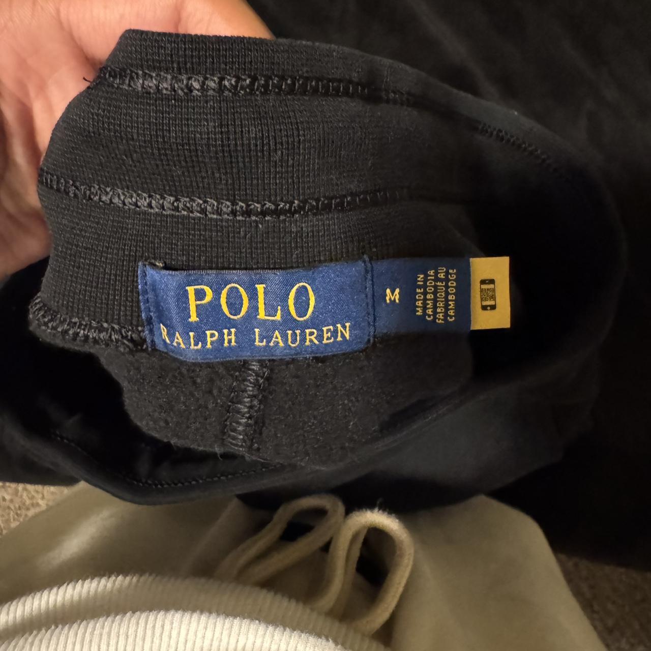 Polo Ralph Lauren black and red joggers #joggers - Depop