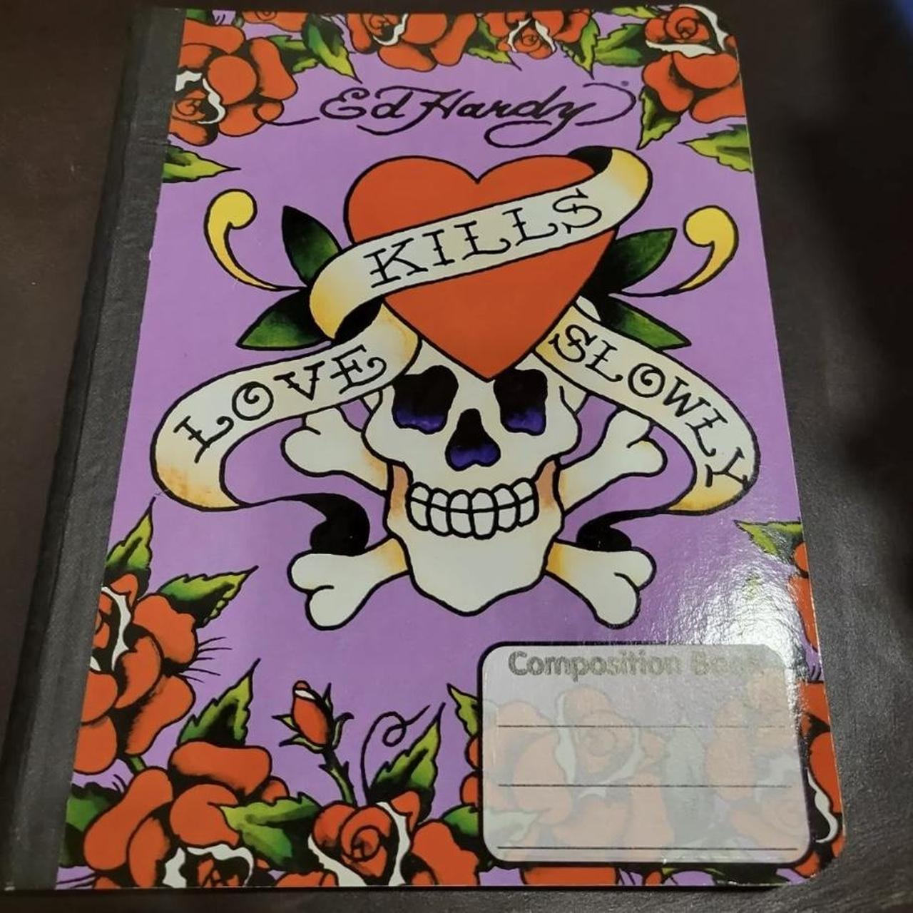 Ed Hardy composition notebooks 😭definitely... - Depop