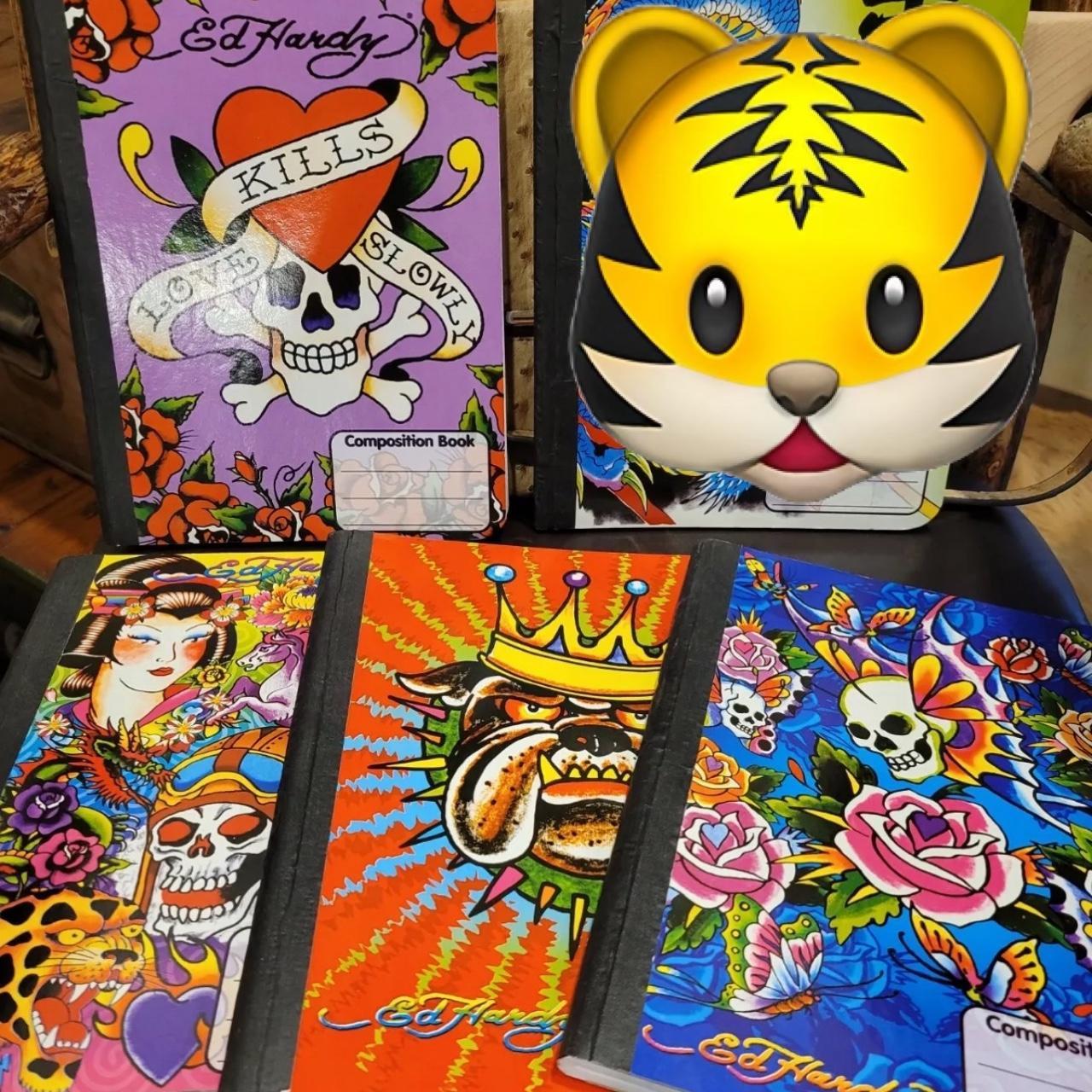 Ed Hardy composition notebooks 😭definitely... - Depop