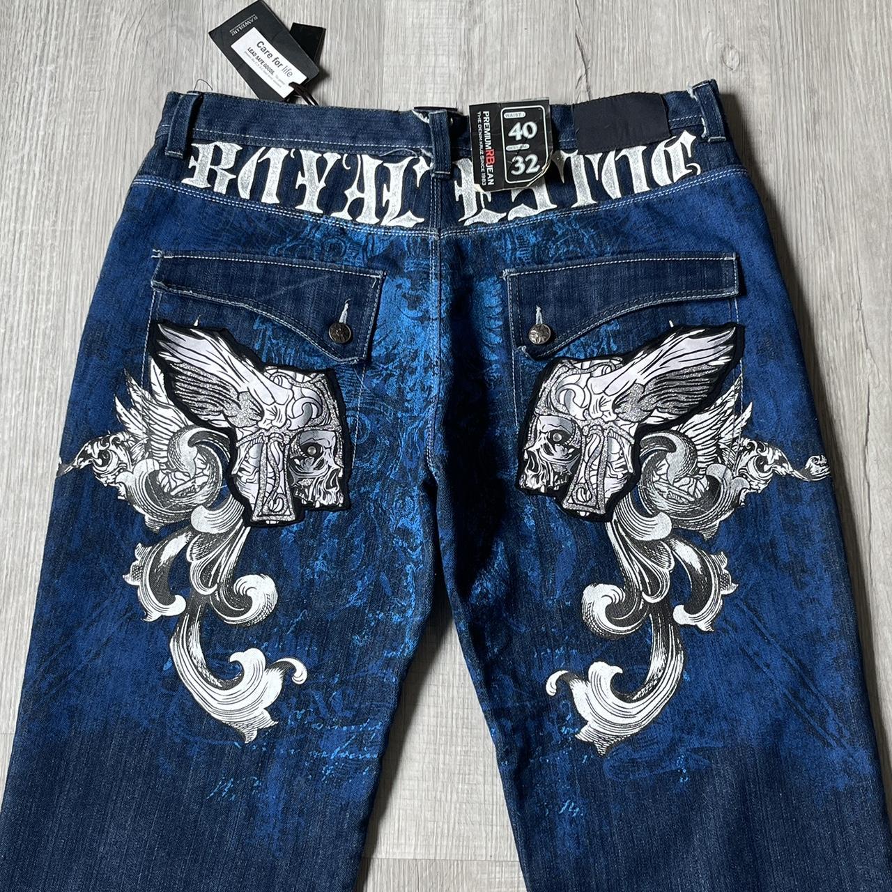 Raw blue jeans - new with tags - worn a few... | Depop