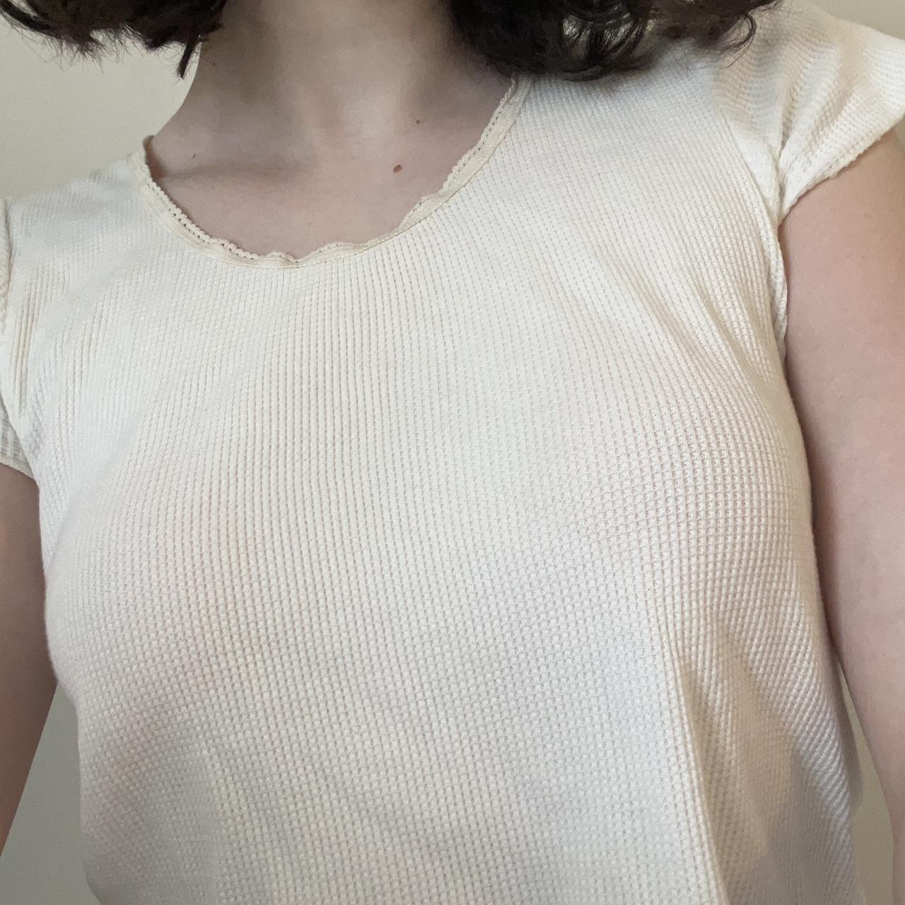 Brandy waffle top Really sweet Casual and good for... - Depop