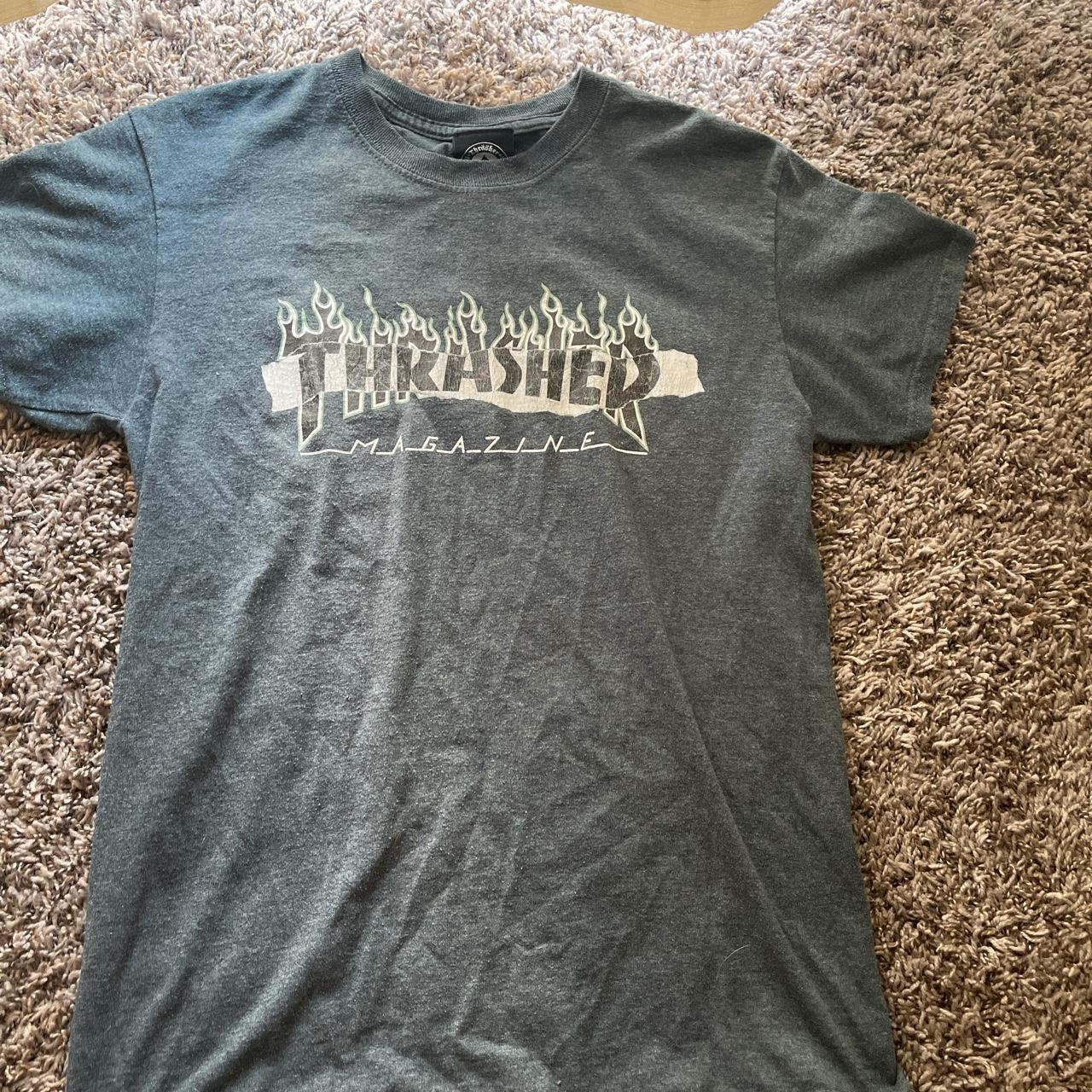 Pretty worn thrasher shirt Size small Open to... - Depop