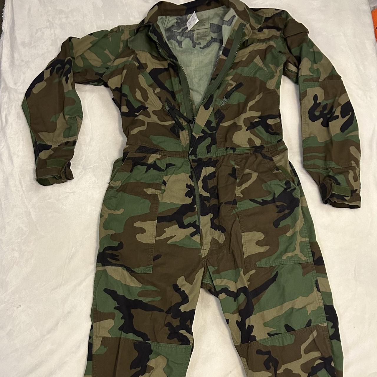 Military camo mechanic overalls men’s M... - Depop