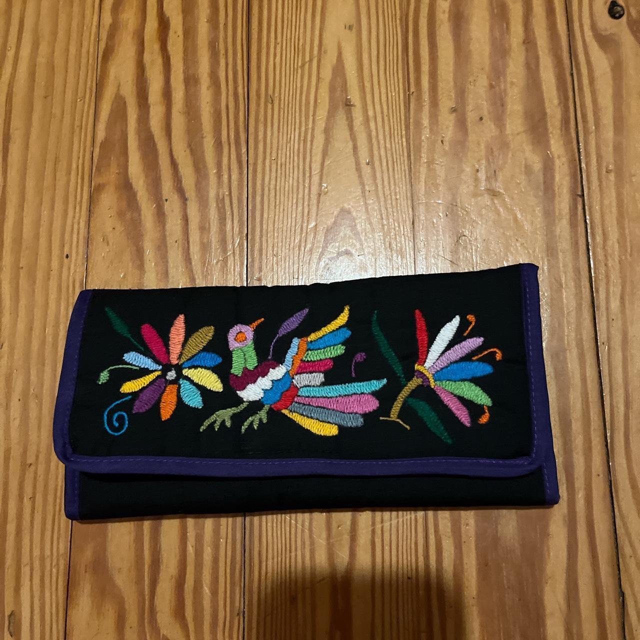 Multi color traditional Mexican style wallet - Depop