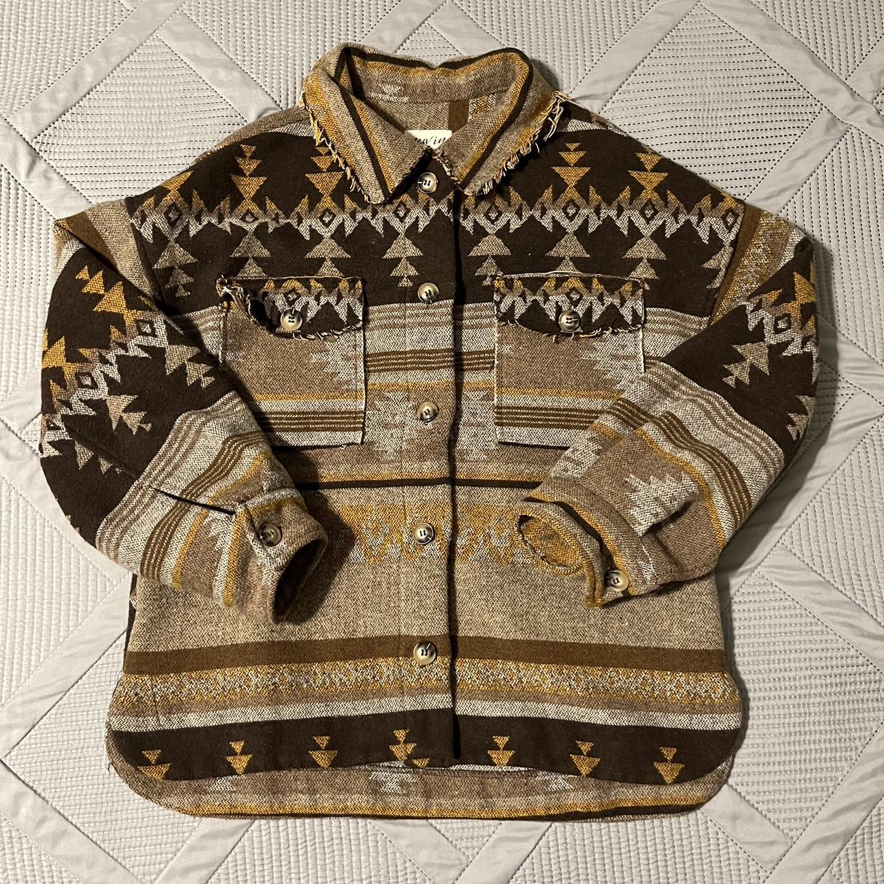 Southwestern style jacket by New In. Like new;... - Depop