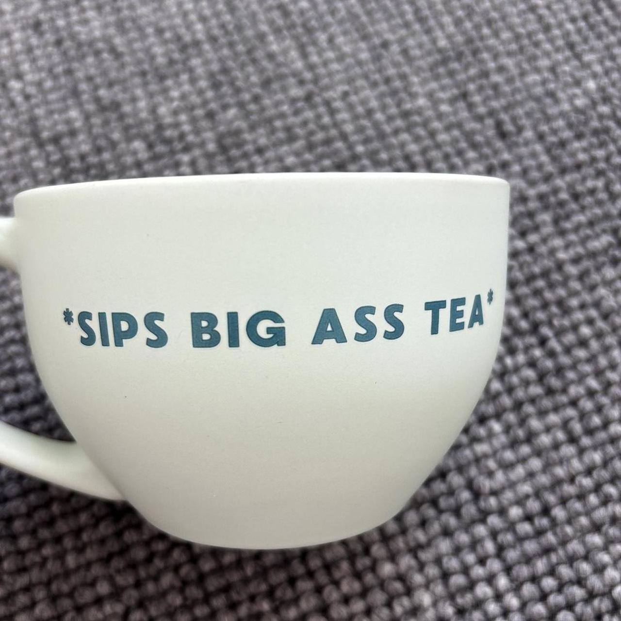 Typo large mug with 'sips big tea' slogan RRP:... - Depop