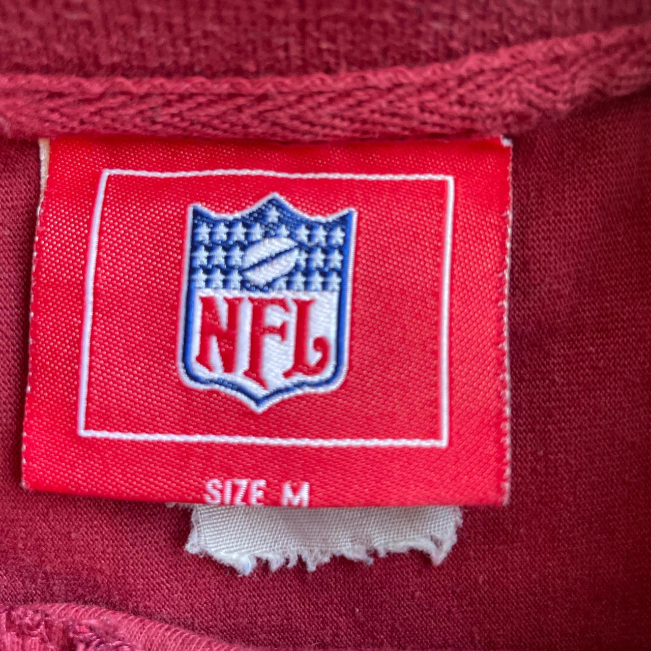 Burgundy and yellow Washington Redskins long sleeve... - Depop