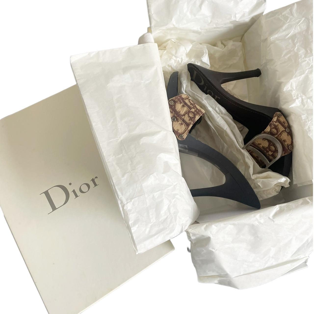 Dior Heels - Authentic Dior Monogram Logo Buckle... - Depop