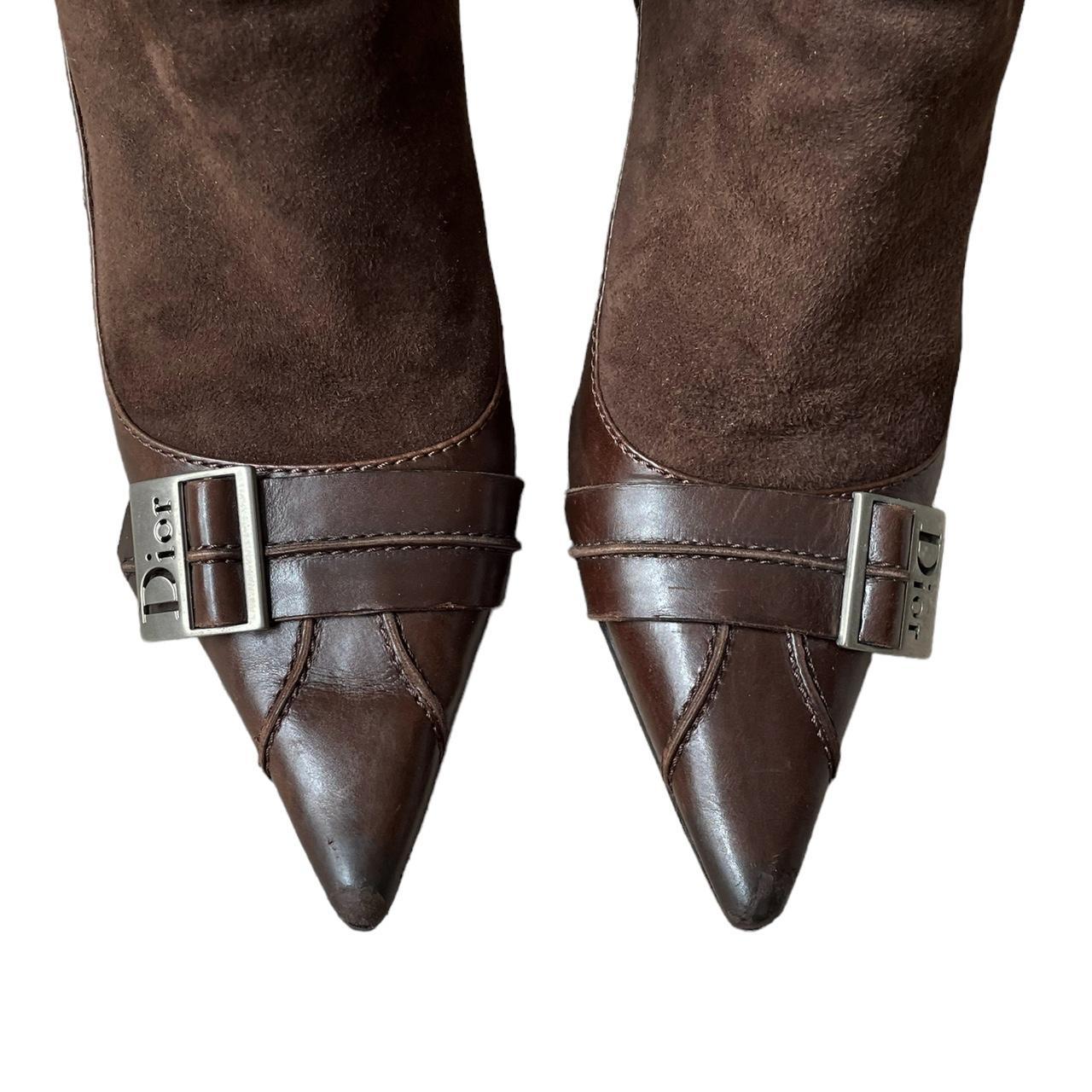 Dior Boots - Authentic Dior Buckle Logo Heeled Boots... - Depop