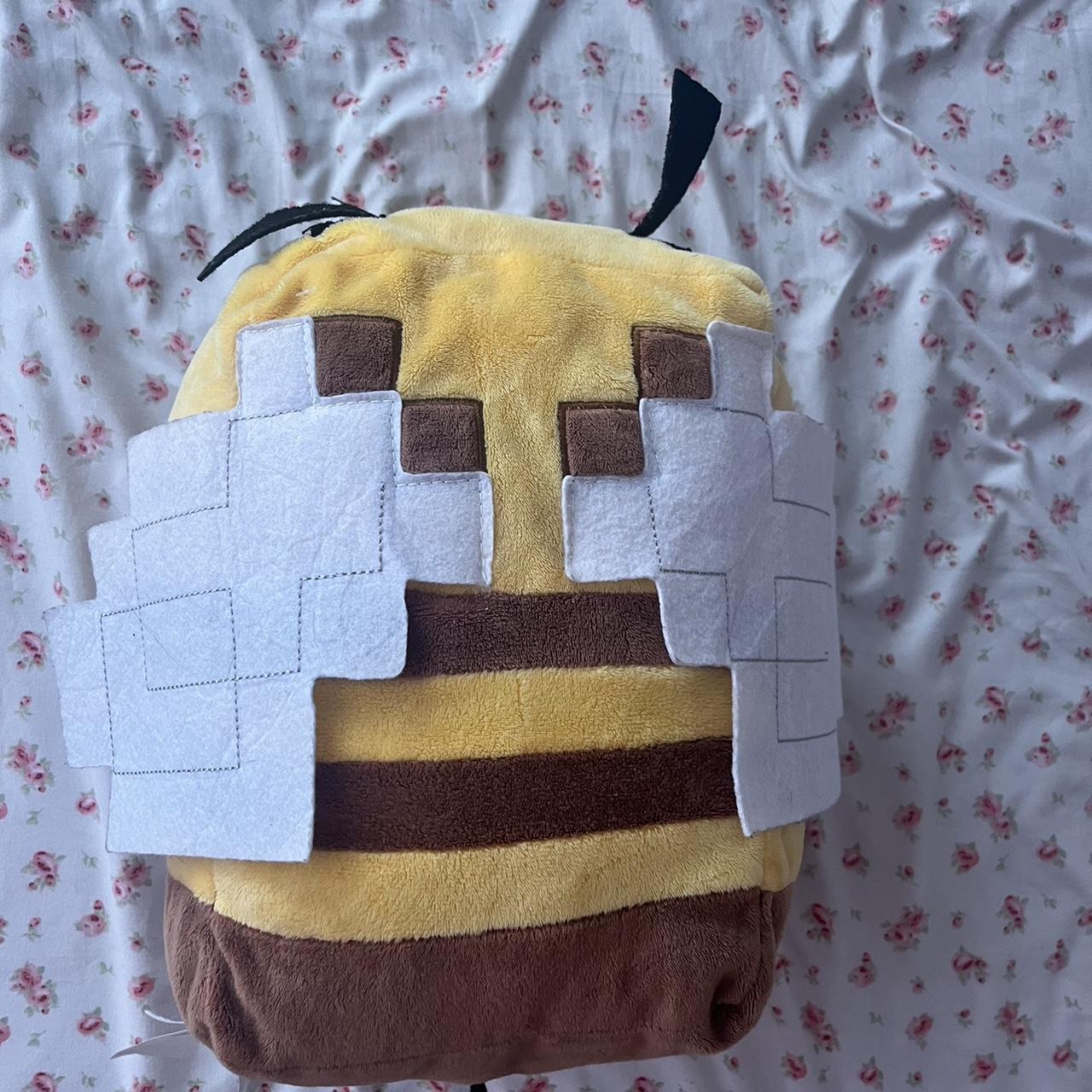 Yellow and brown Minecraft Bee plush - - is pretty... - Depop