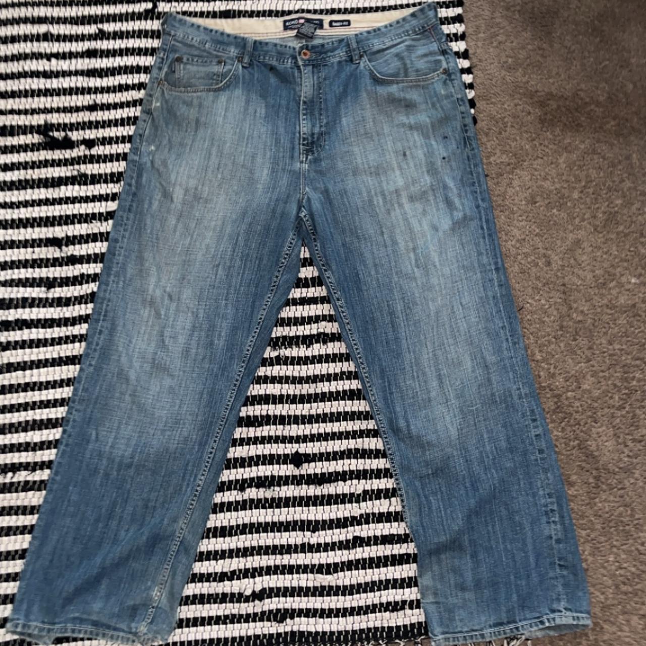 Size 40 Baggy Fit - Washed Blue Ecko Unltd. Denim... - Depop