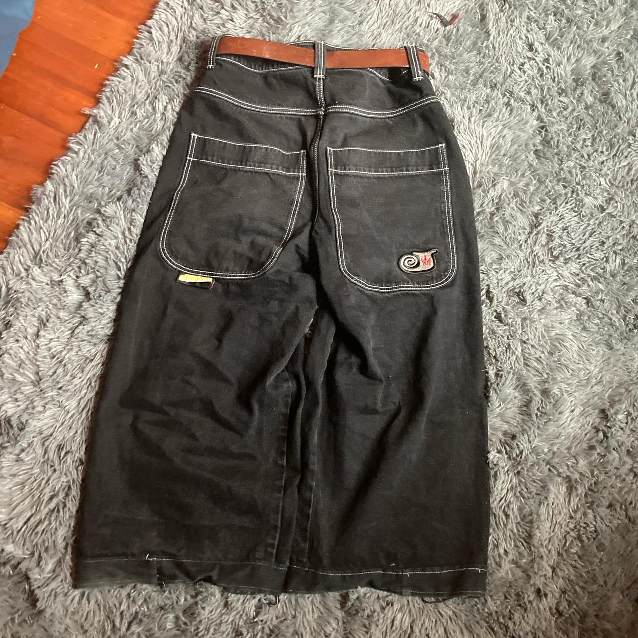 Black twin cannon JNCOS big pockets big embroidery... - Depop