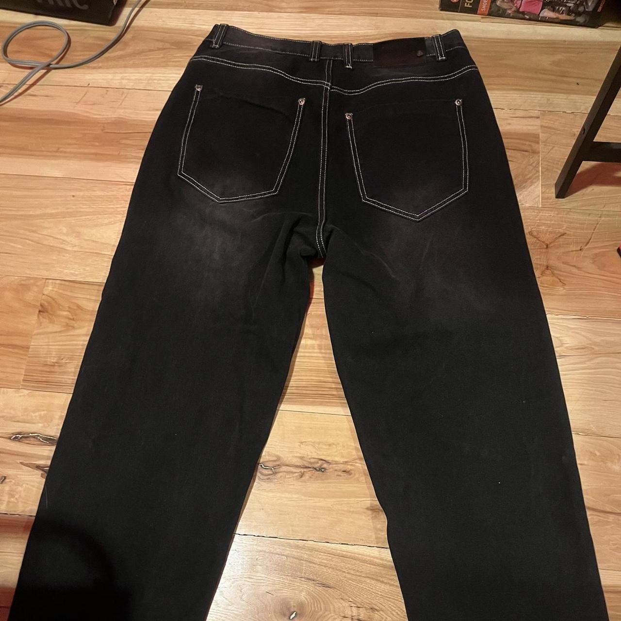 Black baggy play bigg jeans. Barely worn no flaws.... - Depop