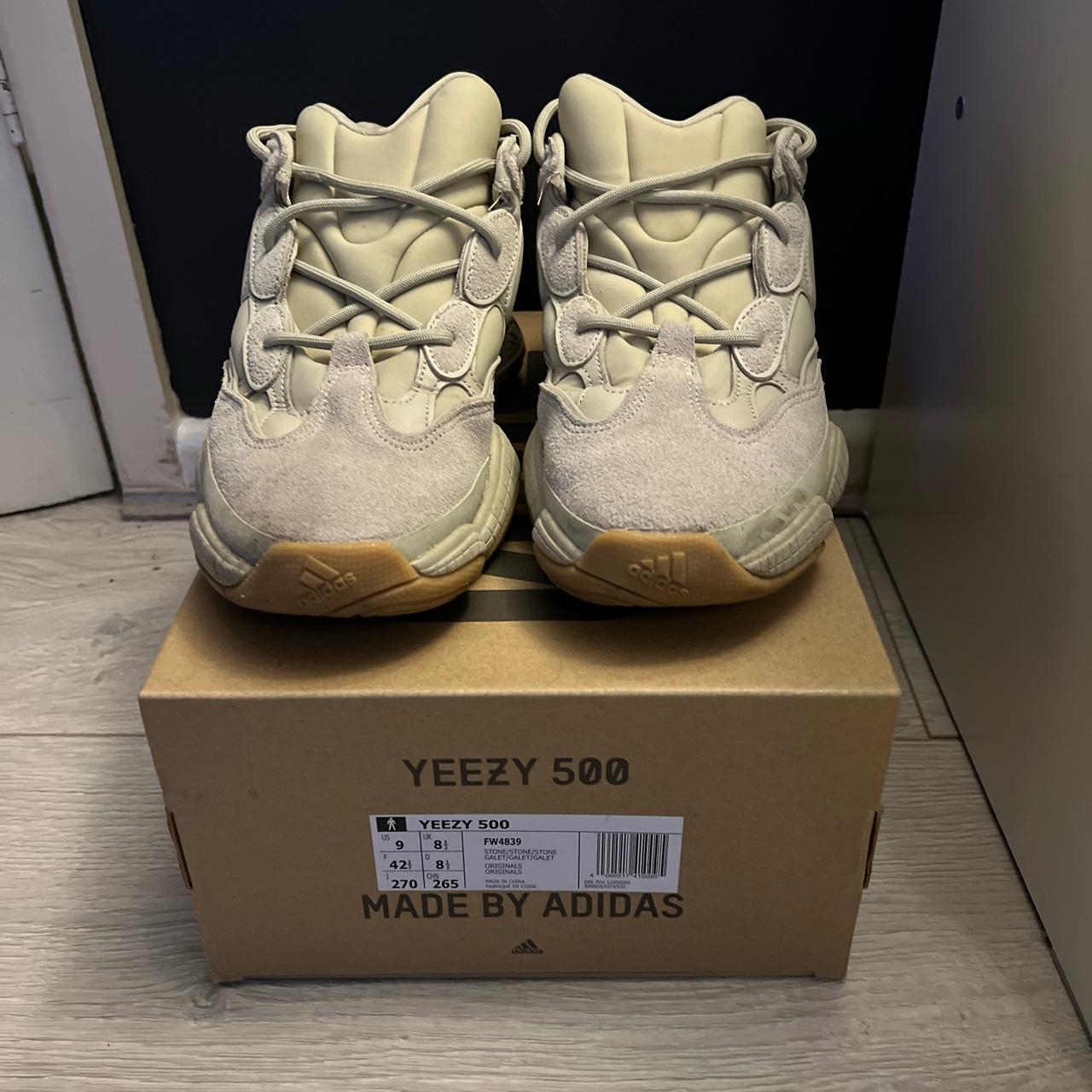 Yeezy Men's Cream Trainers | Depop