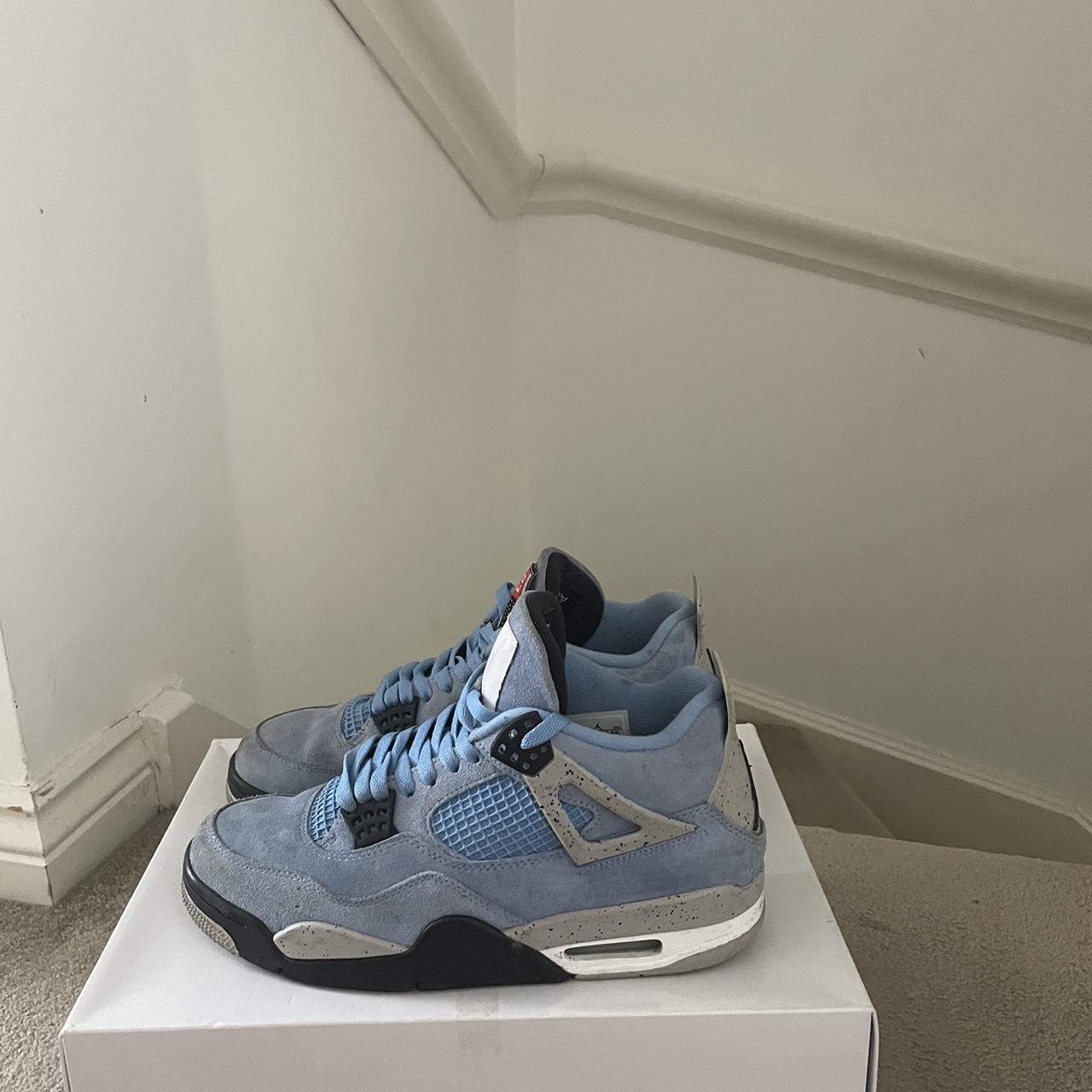 jordan 4s uni blue open to offers want going asap - Depop
