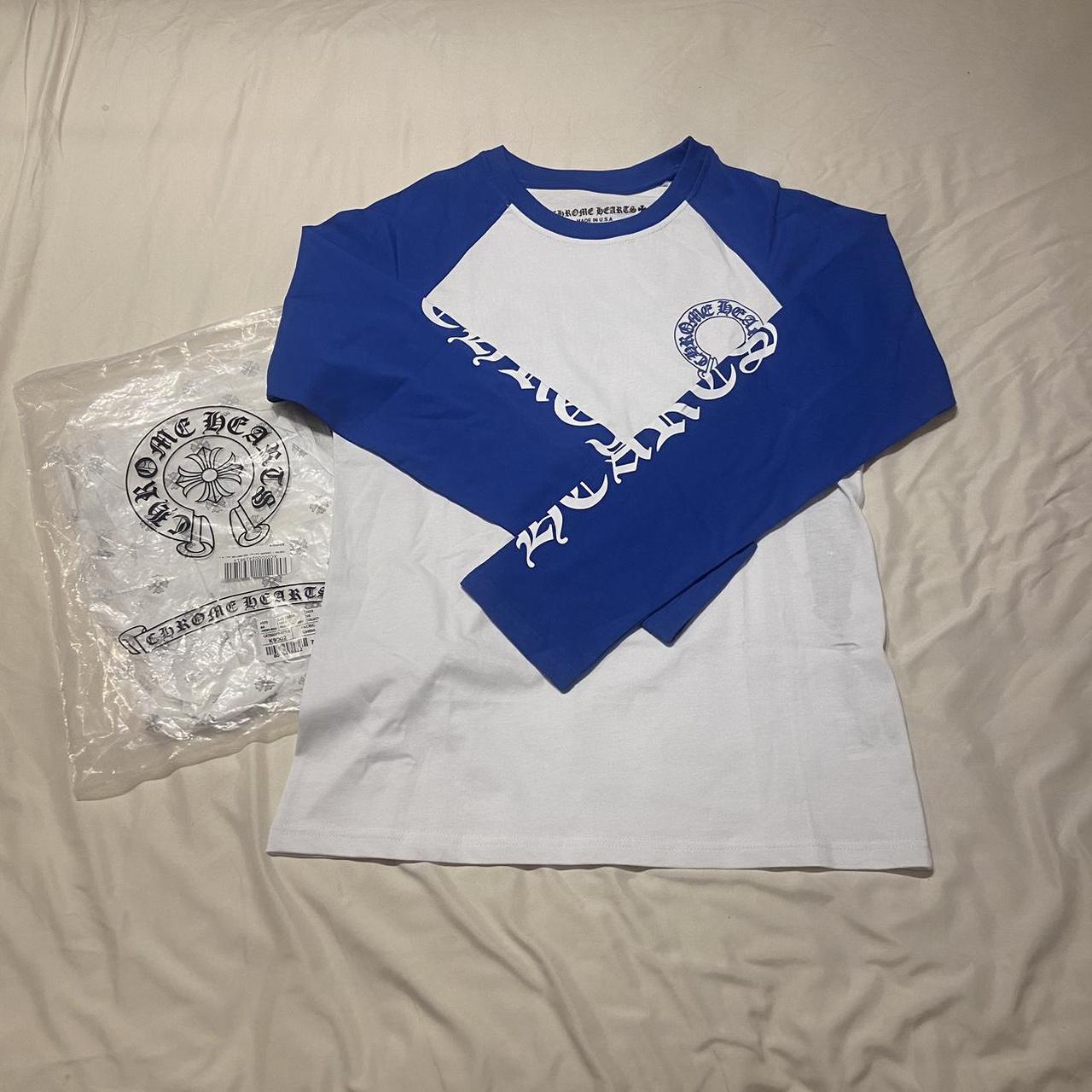 Blue Chrome Hearts Longsleeve Brand new - comes with... - Depop