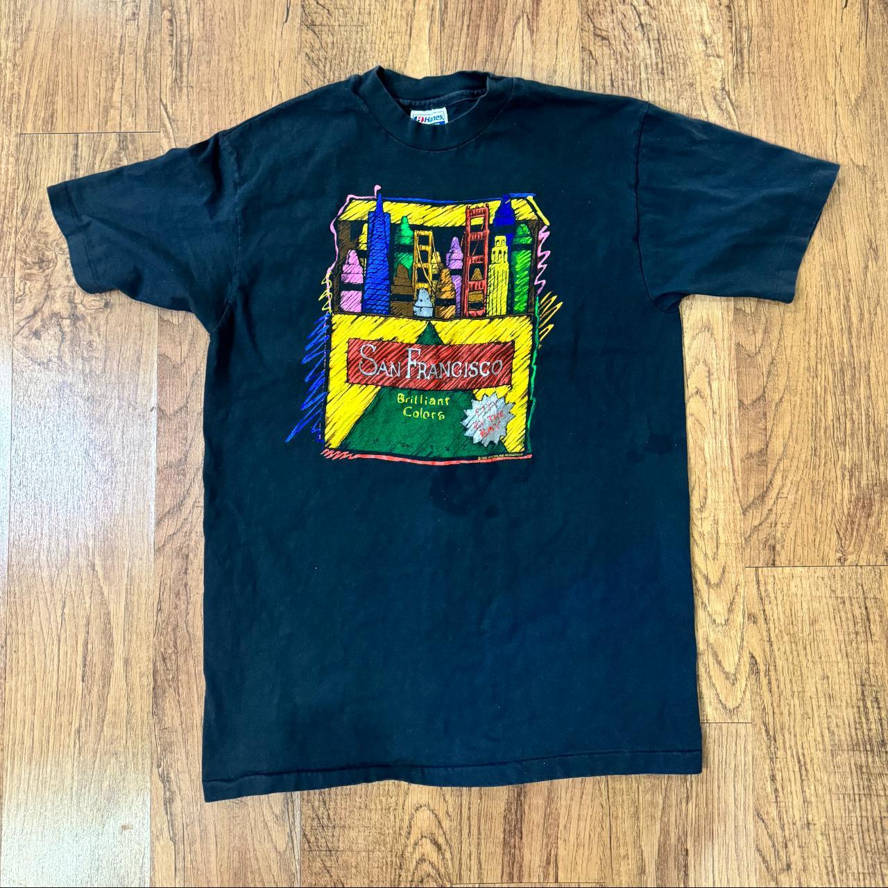 Vintage Hanes Black San Francisco T Shirt Men's... - Depop