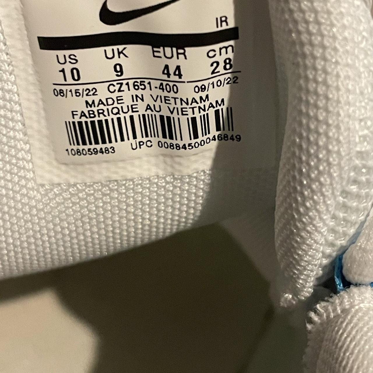 Nike tn white and blue Worn once Box not included - Depop