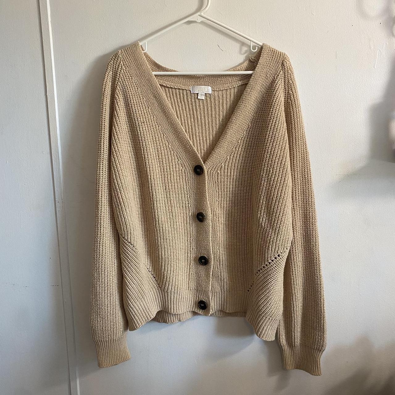 Women's Tan Cardigan | Depop