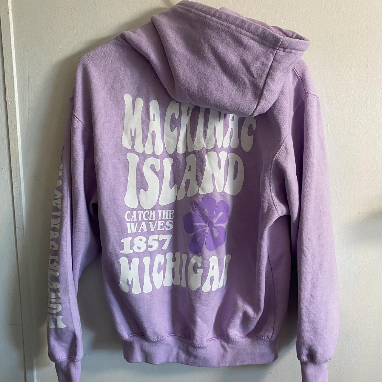 Pacific and Co. Women's Purple and White Sweatshirt | Depop