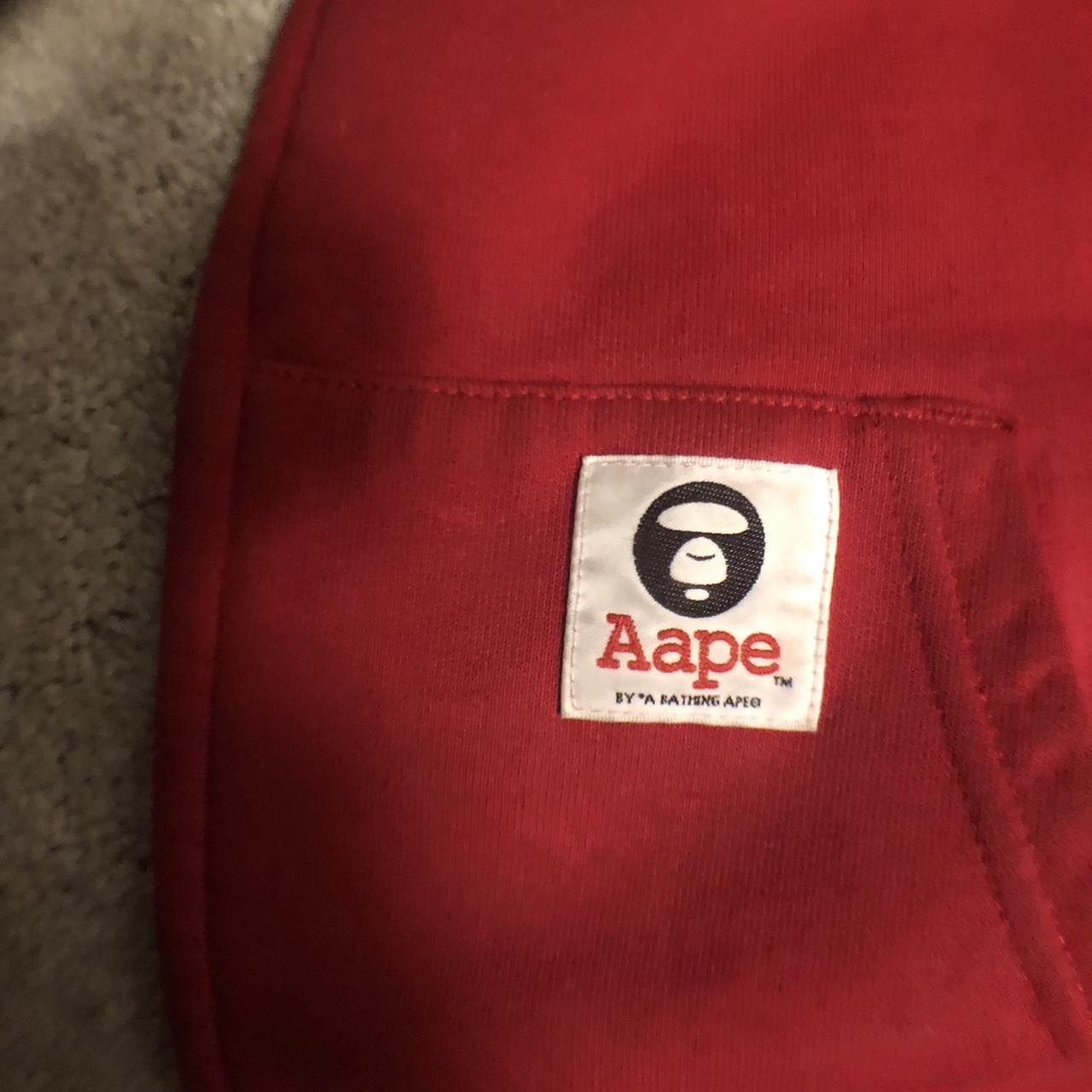 Aape A Bathing Aape Bape Red Camo Hoodie #bape #aape... - Depop