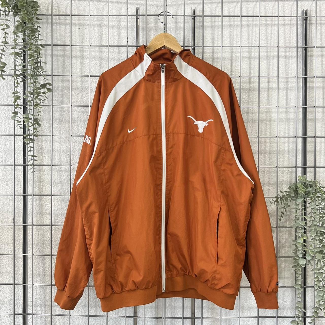 X-Large Vintage UT Austin Orange Windbreaker. 🐂 - Depop