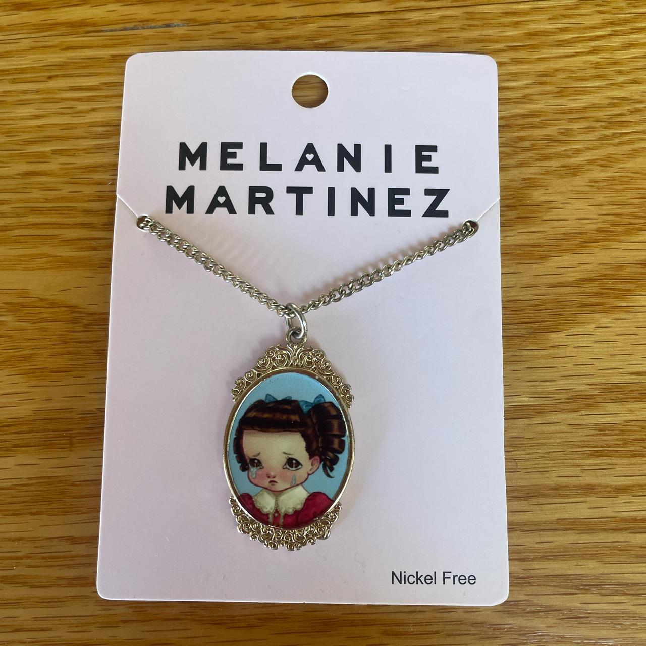melanie martinez crybaby cameo necklace! in mint... | Depop