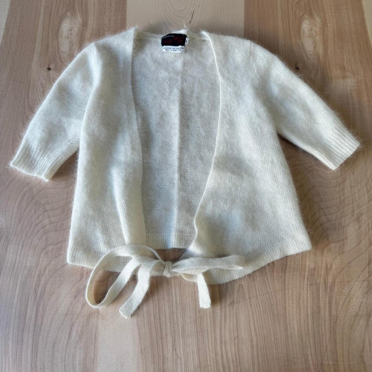Vintage 1960s Tigi Wear Pure White Angora Rabbit... | Depop