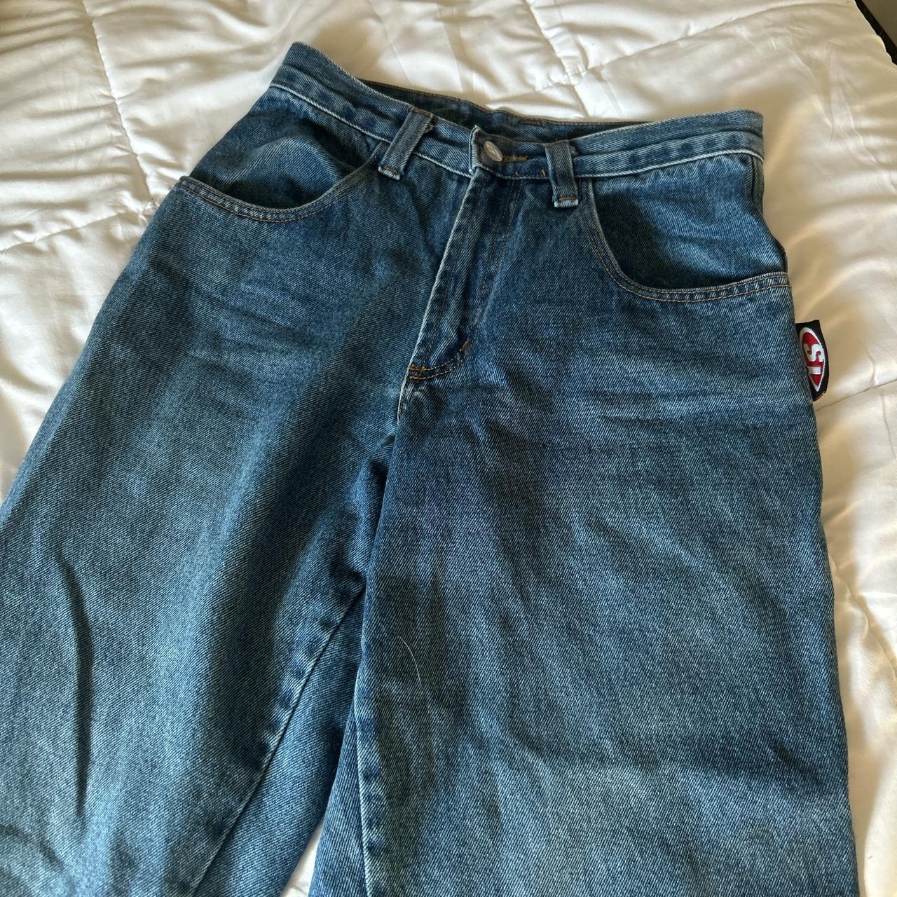 Vintage 90s interstate baggy skate jeans size 26 X... - Depop