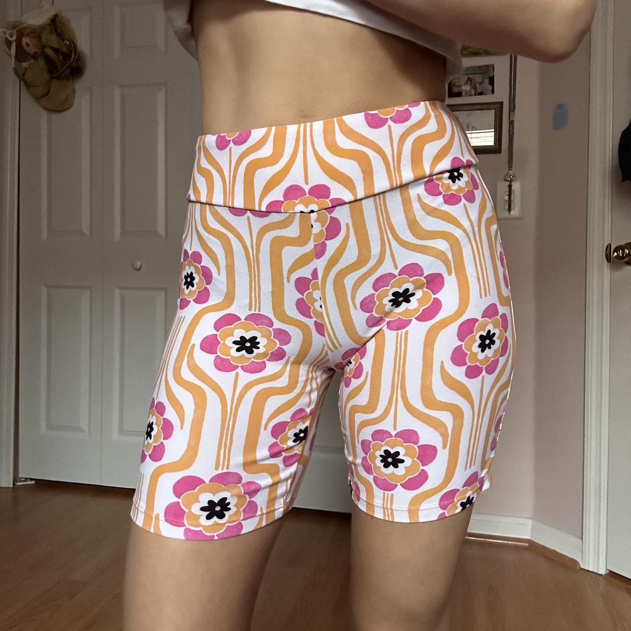 Super cute and soft floral pattern shorts for... - Depop