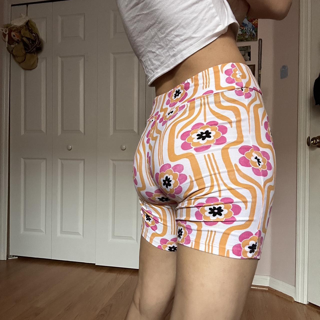 Super cute and soft floral pattern shorts for... - Depop