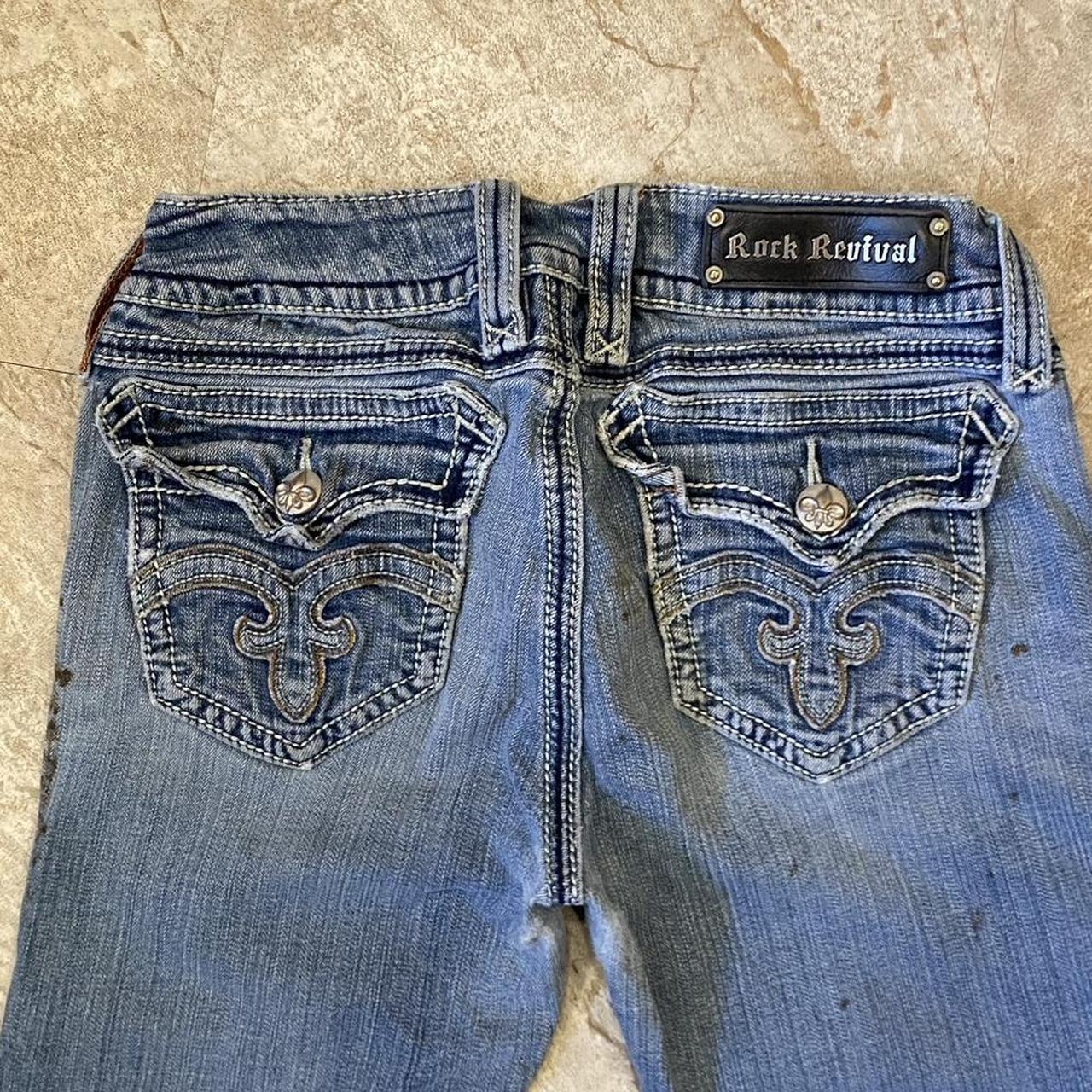 rock revival bootcut jeans waist size 28. little... | Depop