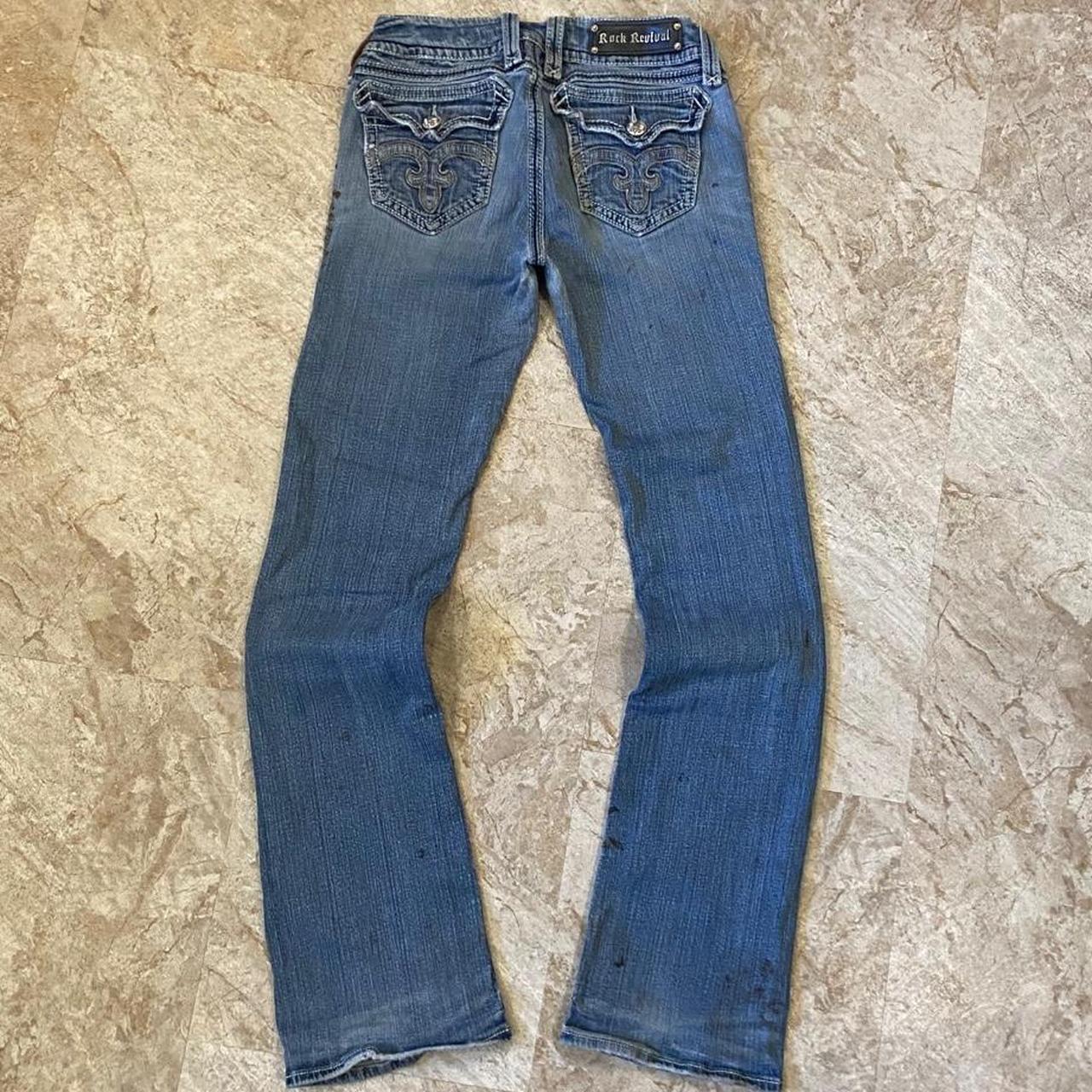 rock revival bootcut jeans waist size 28. little... | Depop