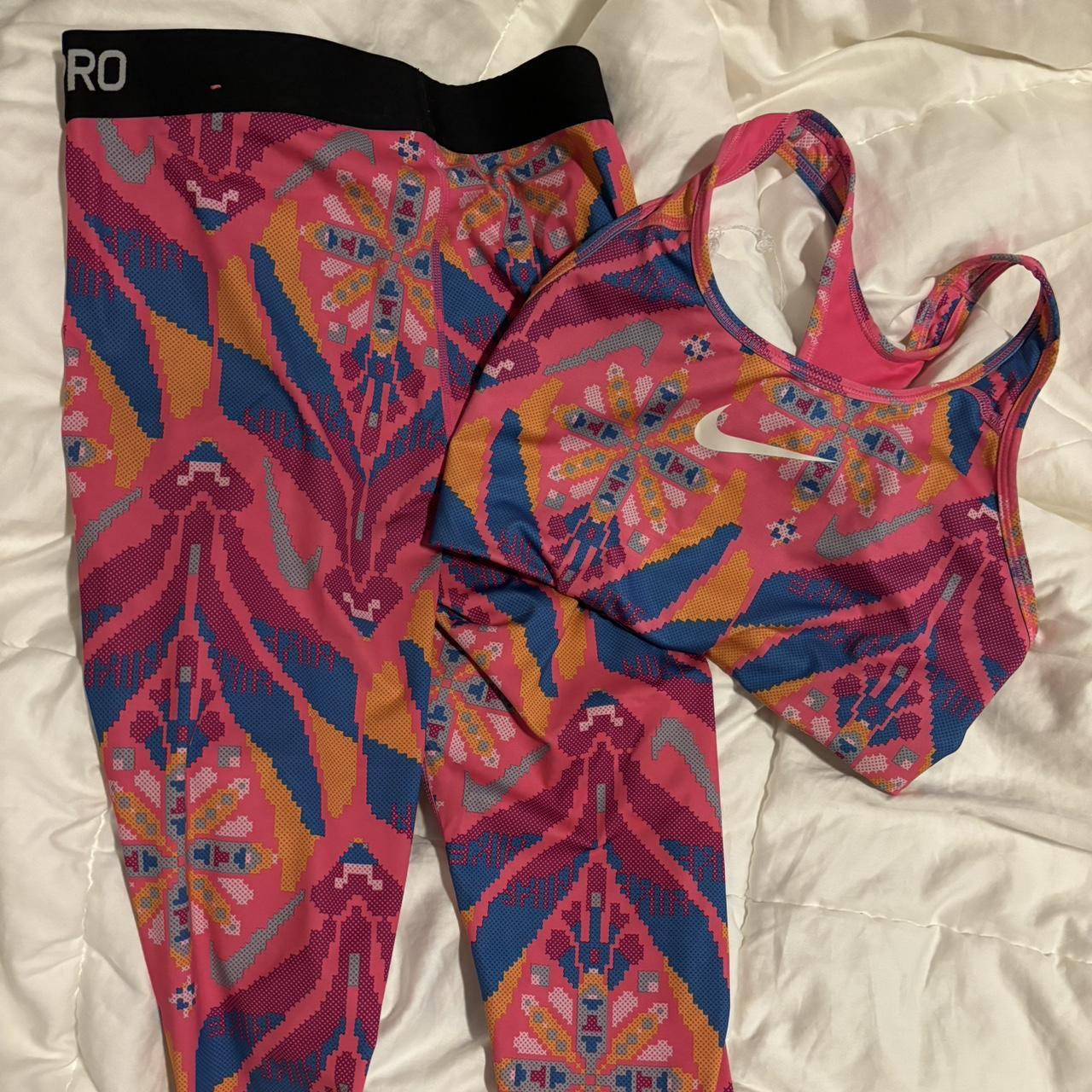 Matching nike workout set - leggings size S bra size... - Depop