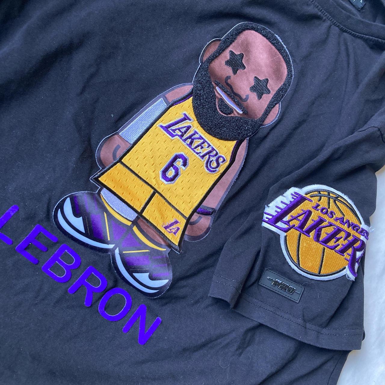 Lebron James x LA Lakers Patch Shirt Pro Standard... | Depop
