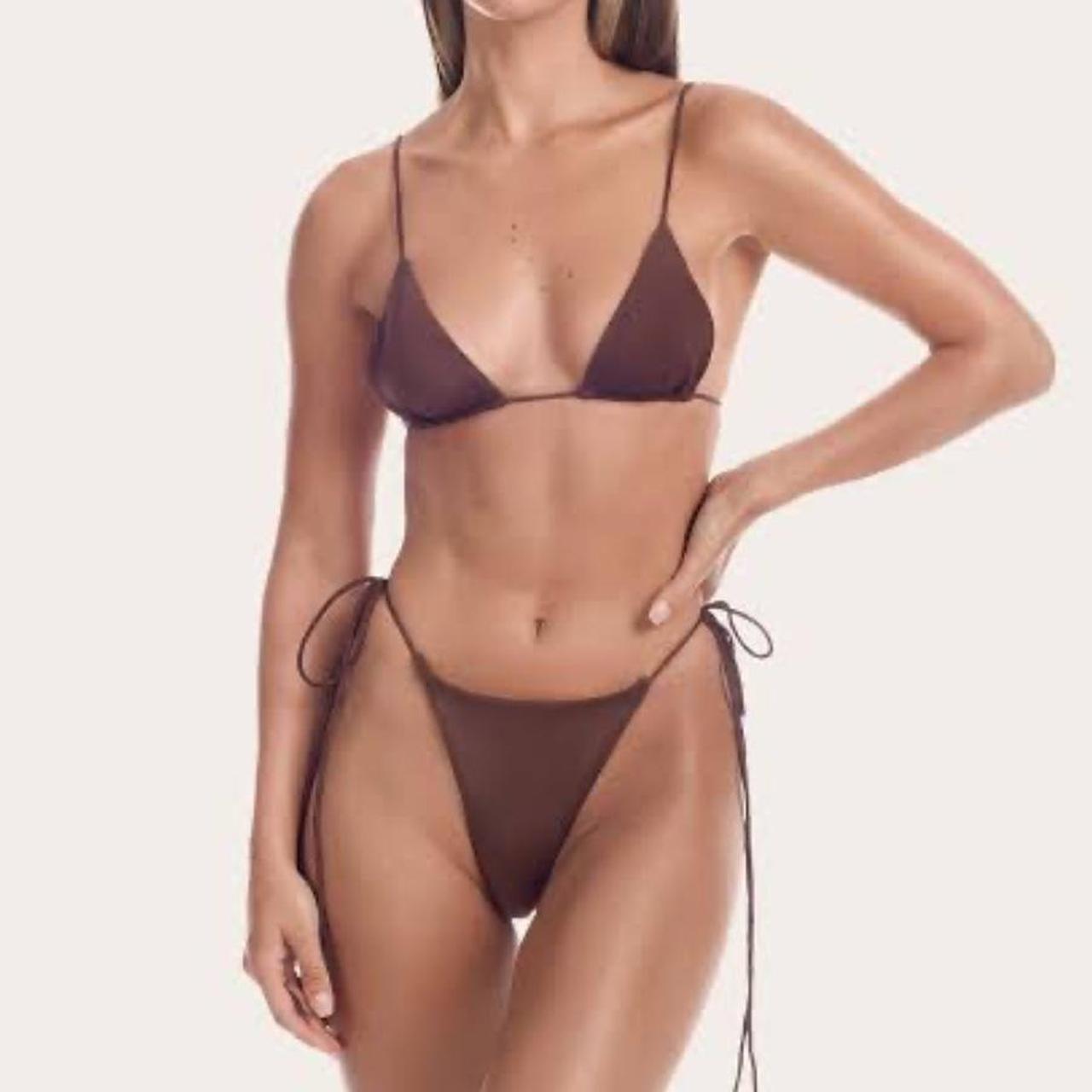 La vinn brown bikini set #lavinn #ratandboa - Depop