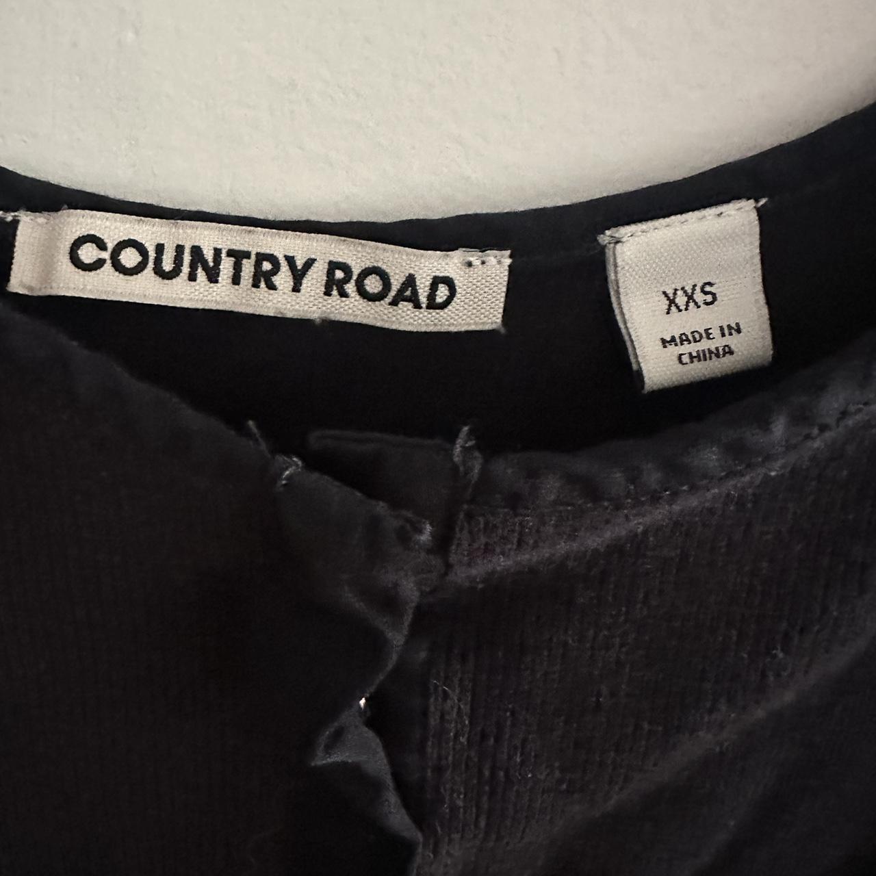 Country Road Ribbed Tank - Navy XXS Excellent... - Depop