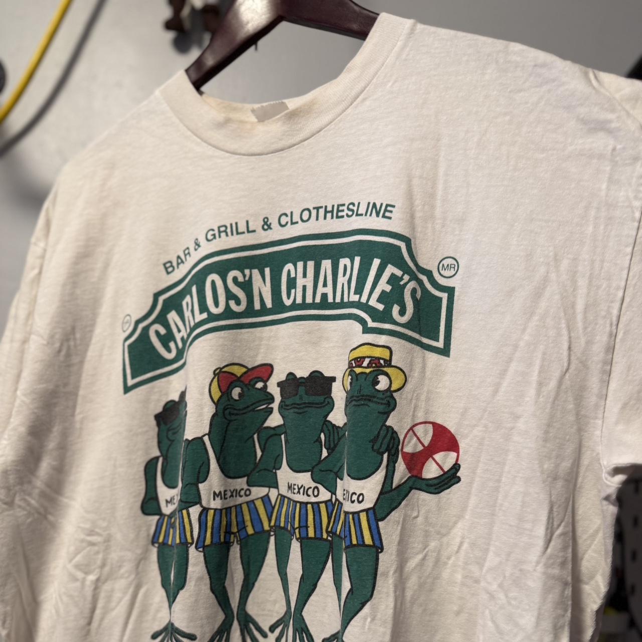 Vintage 90s Señor frogs Carlos N Charlie’s cream... | Depop