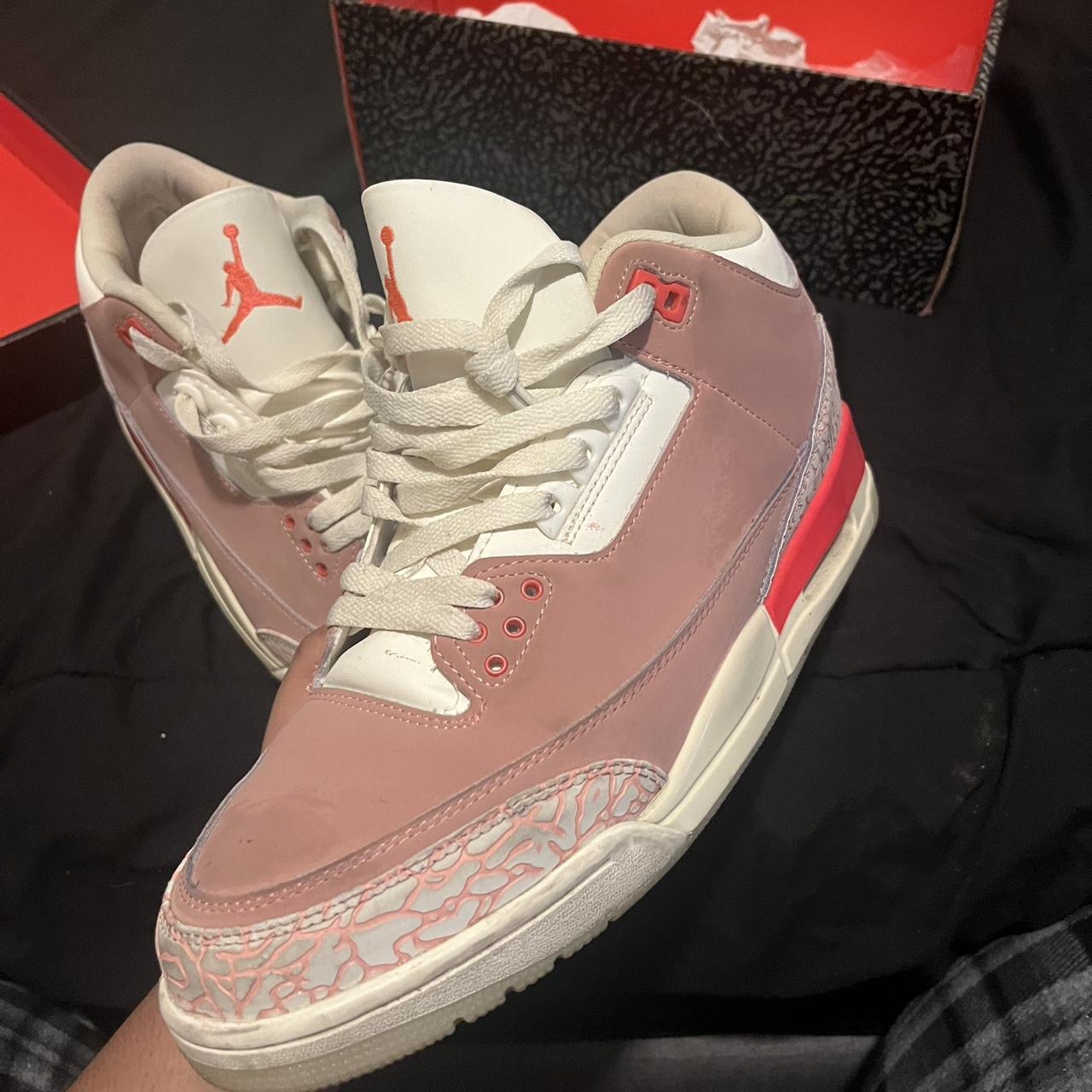 JORDAN 3 RUST PINK SIZE 11 MEN USED ! - Depop