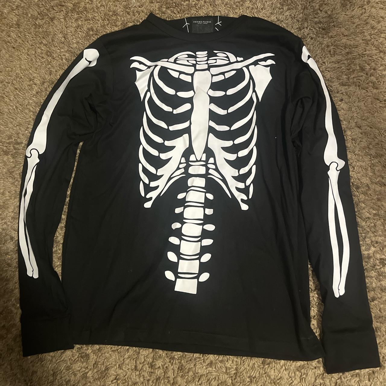 skeleton long sleeve - Depop