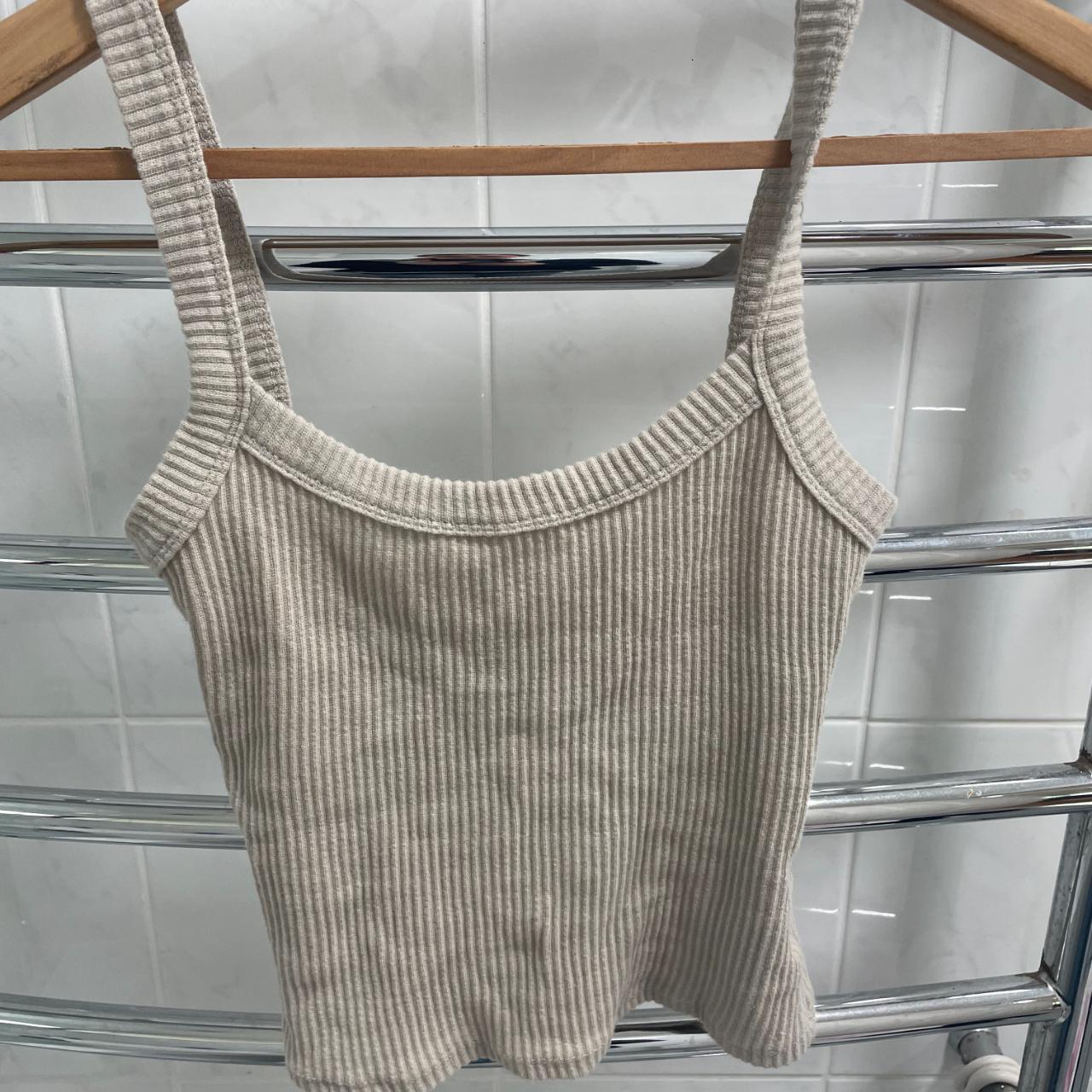 Supre Tank top in Beige. Never Worn. - Depop