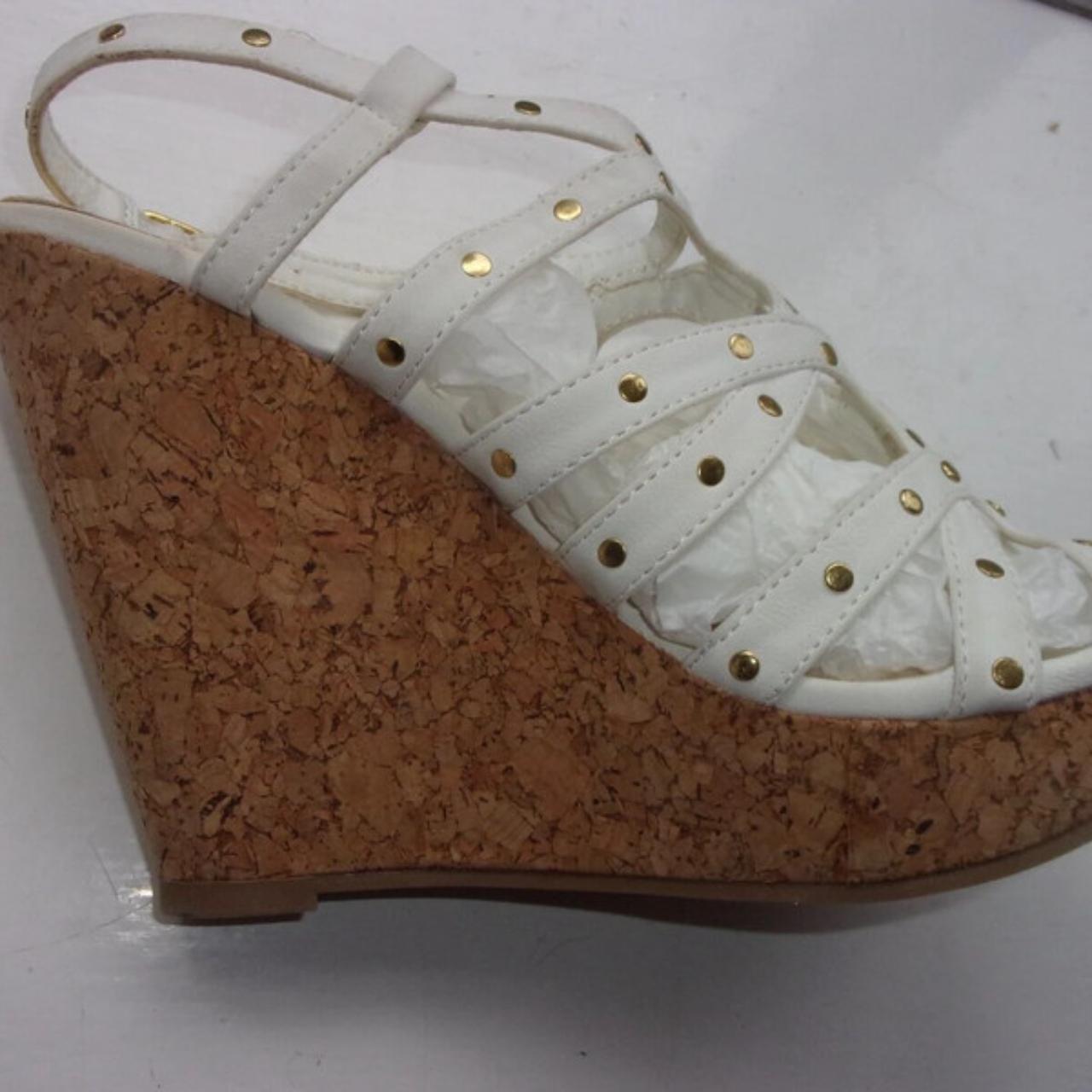 Truffle ***NEW*** Beautiful Cork Wedge High Heel... - Depop