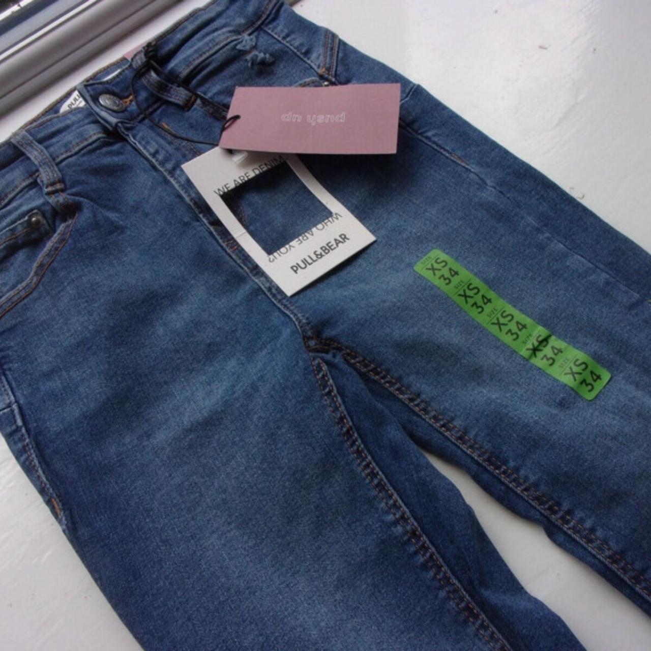 PULL & BEAR ***NEW*** PUSH UP Blue Jeans Size 6... - Depop